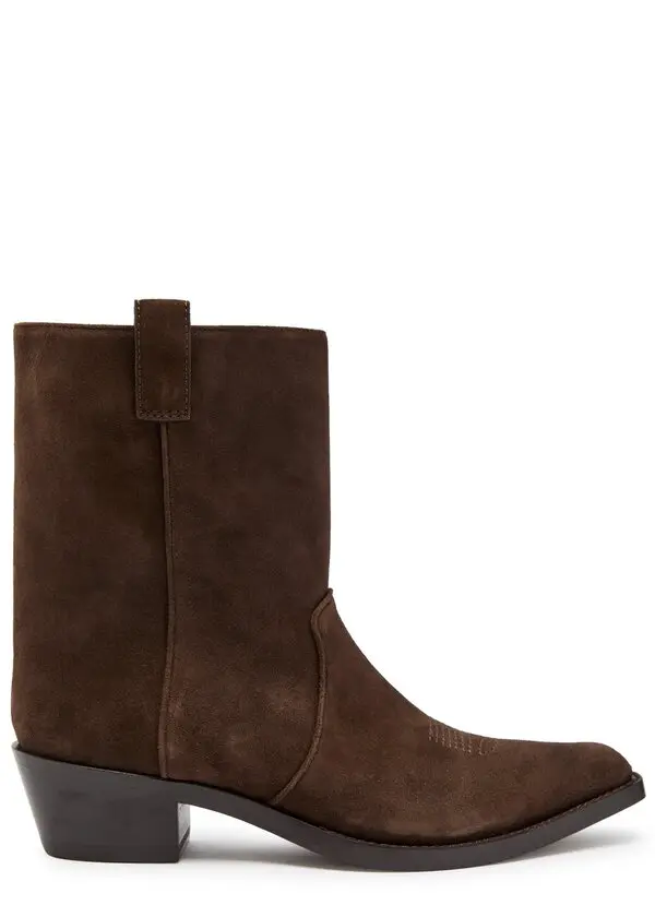 Khaite Clive 35 Suede Ankle Boots