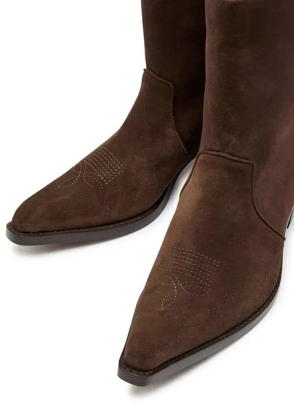 Khaite Clive 35 Suede Ankle Boots
