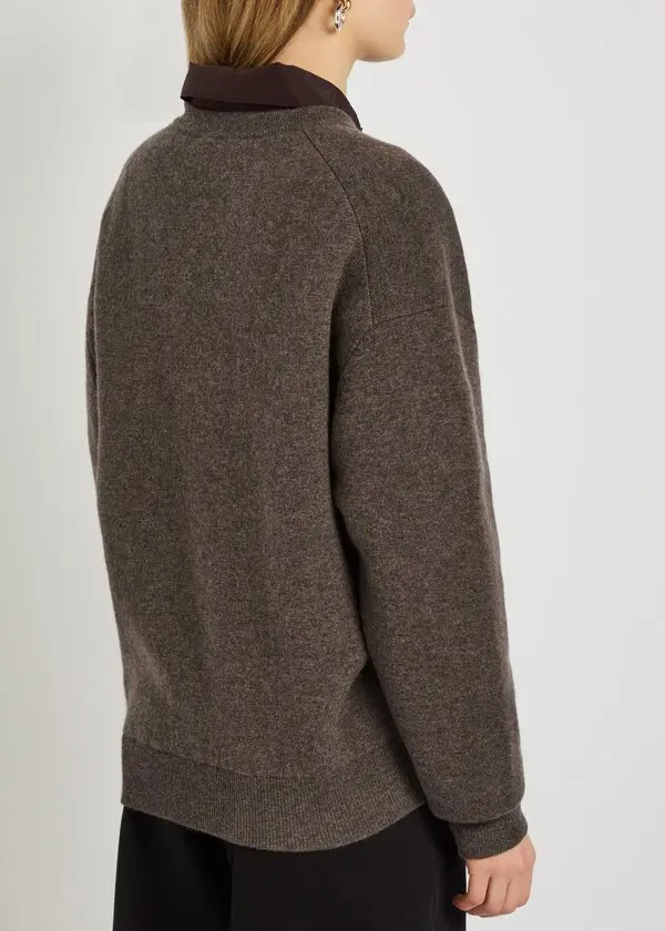 Studio Nicholson Wool And Cashmere-blend Jumper - Light Brown