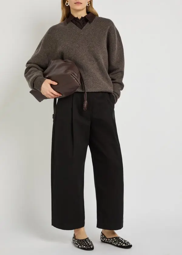 Studio Nicholson Wool And Cashmere-blend Jumper - Light Brown