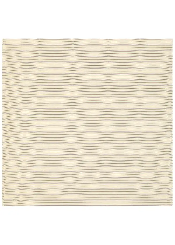 TOTEME Striped Silk Scarf - Beige