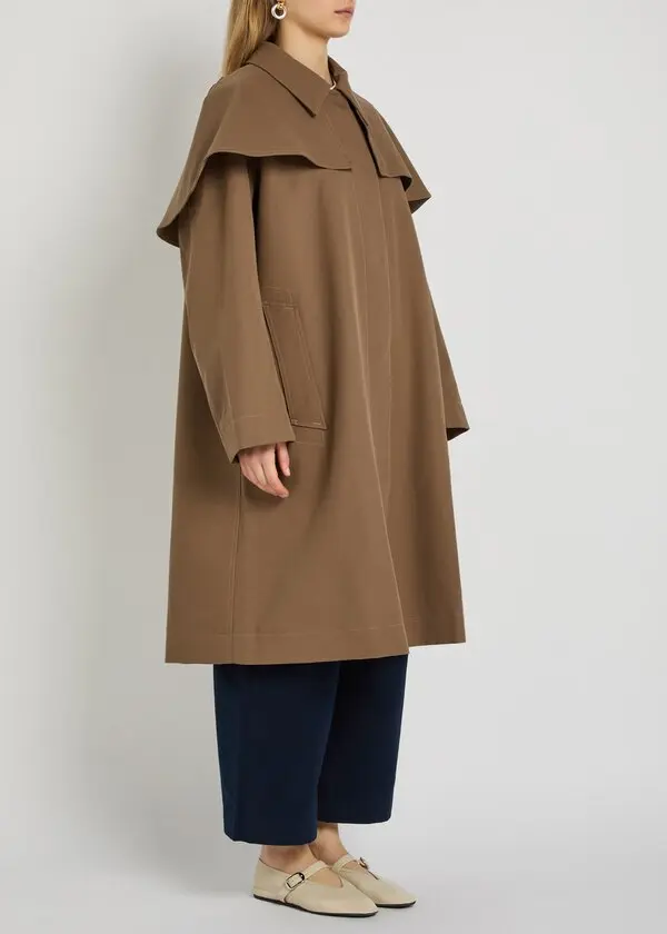 Studio Nicholson Detachable-cape Cotton Parka