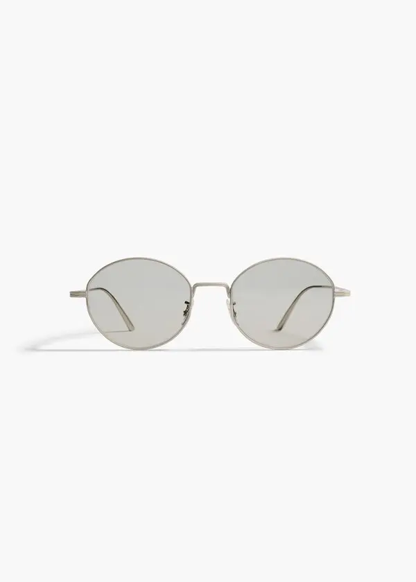 Khaite X Oliver Peoples 1994c Eyeglasses - Silver / Blue Light Filter