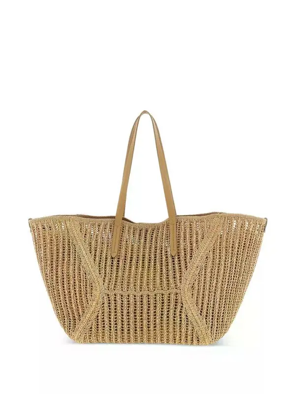 Brunello Cucinelli Woven Raffia Tote Bag - Neutrals