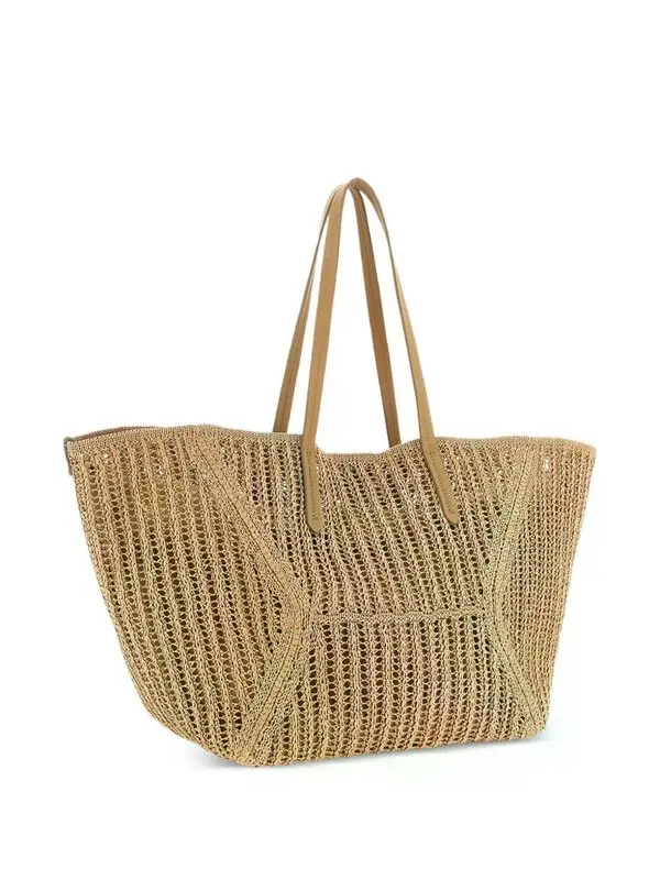 Brunello Cucinelli Woven Raffia Tote Bag - Neutrals