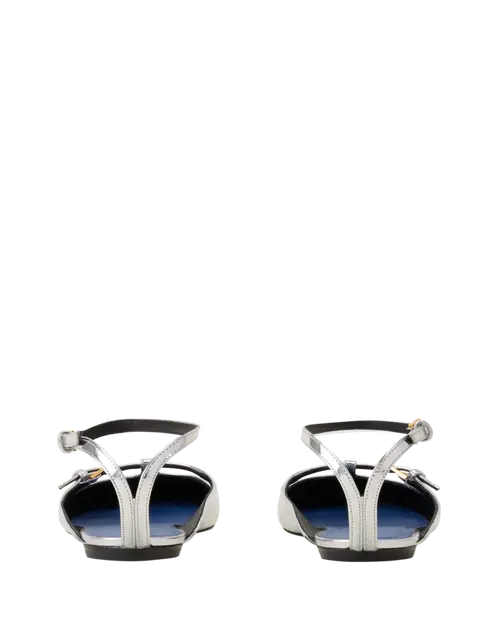 LANVIN Mary Jane Ballerina Flats - Silver