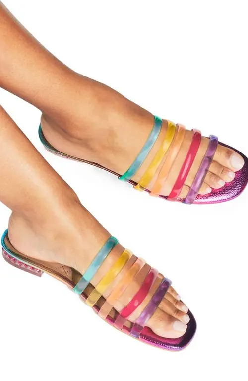 Kurt Geiger Maddison Slide Sandal - Rainbow Multi