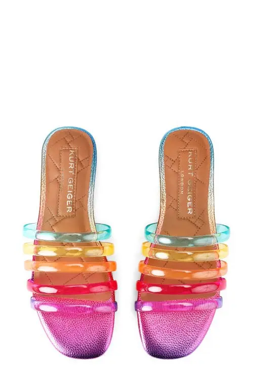 Kurt Geiger Maddison Slide Sandal - Rainbow Multi