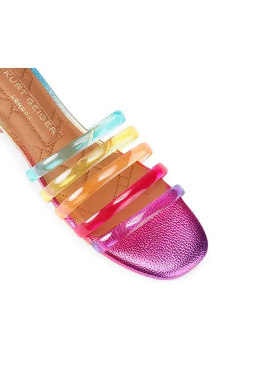 Kurt Geiger Maddison Slide Sandal - Rainbow Multi
