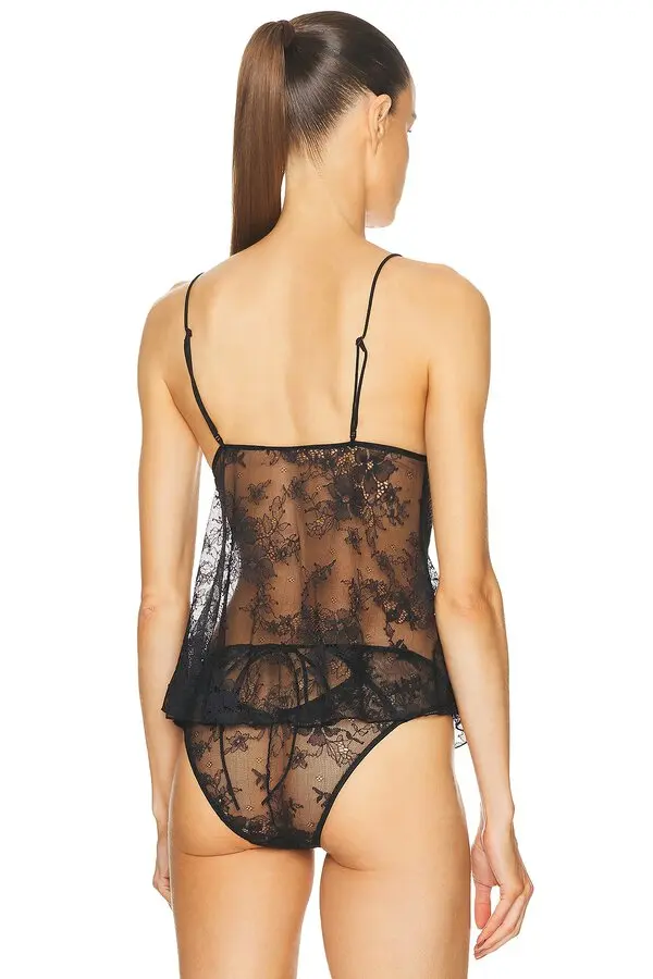 SKIMS Ultra Fine Lace Open Front Cami Top