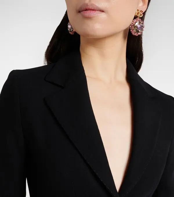 Dolce & Gabbana Wool-blend Canvas Jacket - Black