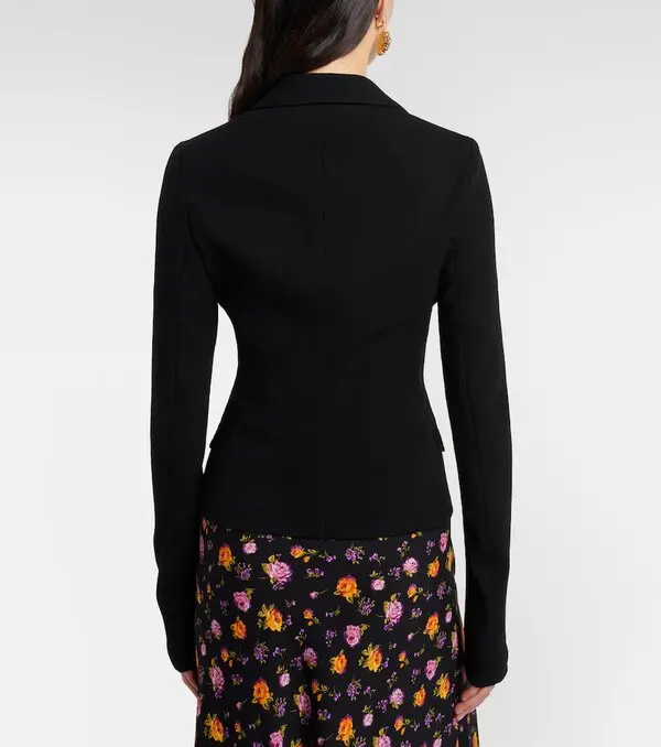 Dolce & Gabbana Wool-blend Canvas Jacket - Black