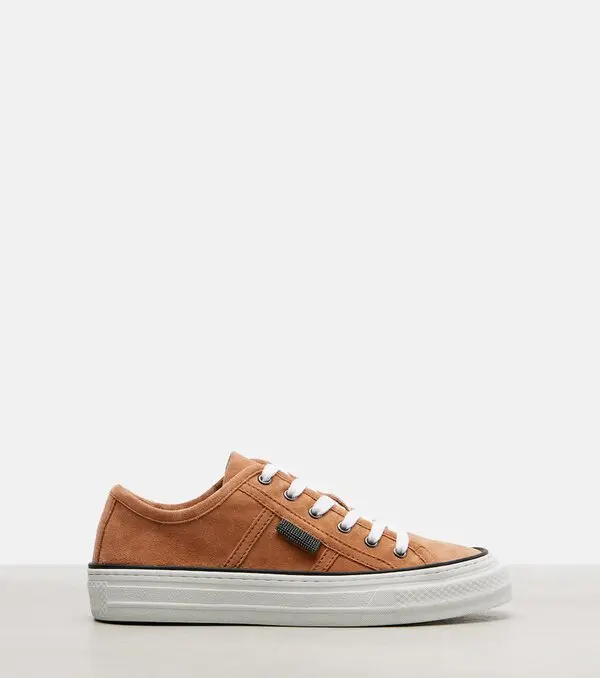 Brunello Cucinelli Suede Low Top Sneakers