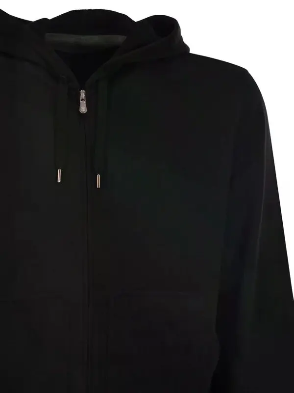 Brunello Cucinelli Zip-fastening Hooded Sweatshirt - Black