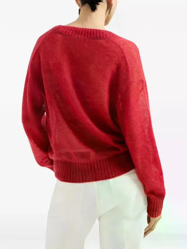 Brunello Cucinelli V-neck Knitted Sweater