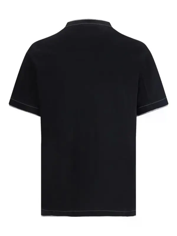Brunello Cucinelli Embroidered-logo T-shirt - Black