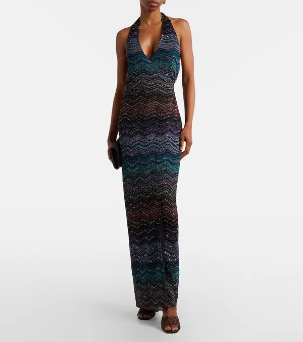 Missoni Sequined Lamé Gown - Multicoloured