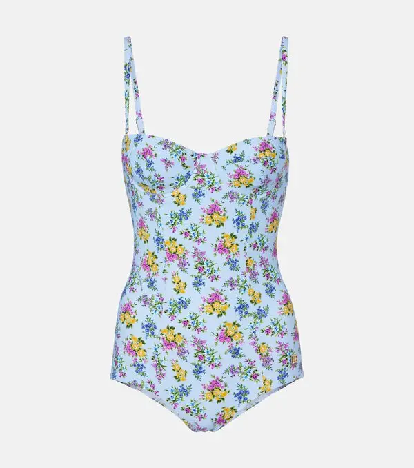 Dolce & Gabbana Floral Print One Piece Swimsuit - Multicoloured