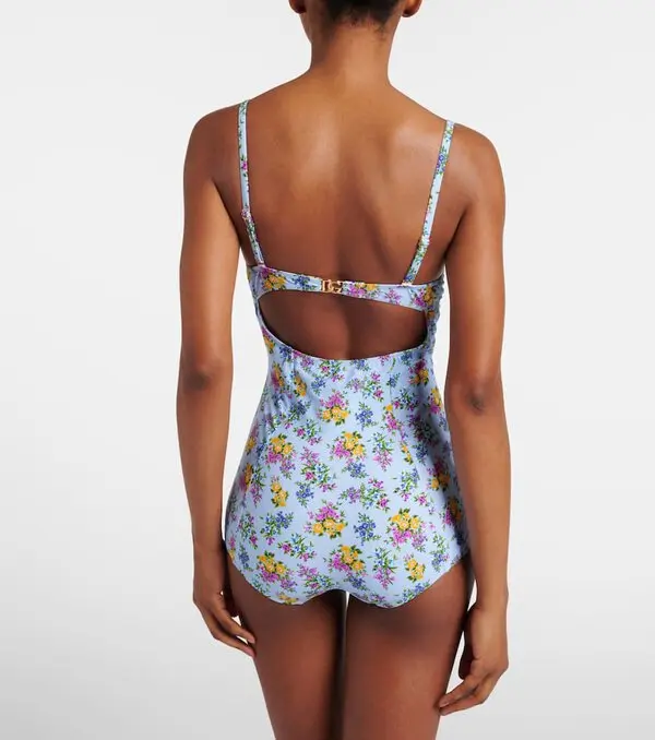 Dolce & Gabbana Floral Print One Piece Swimsuit - Multicoloured