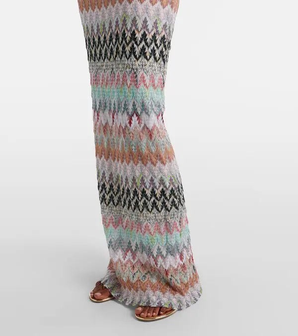 Missoni Sequined Knitted Lamé Gown
