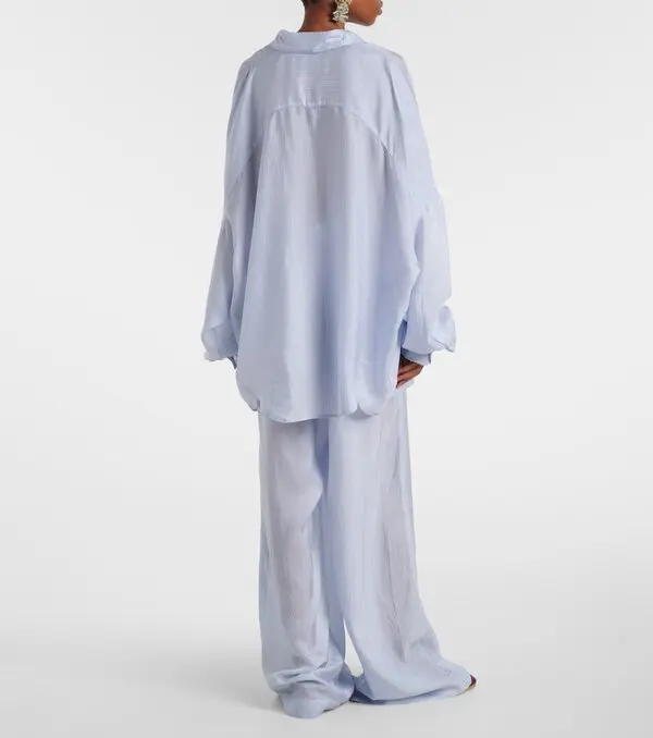 Dries Van Noten Striped Wide-leg Trousers