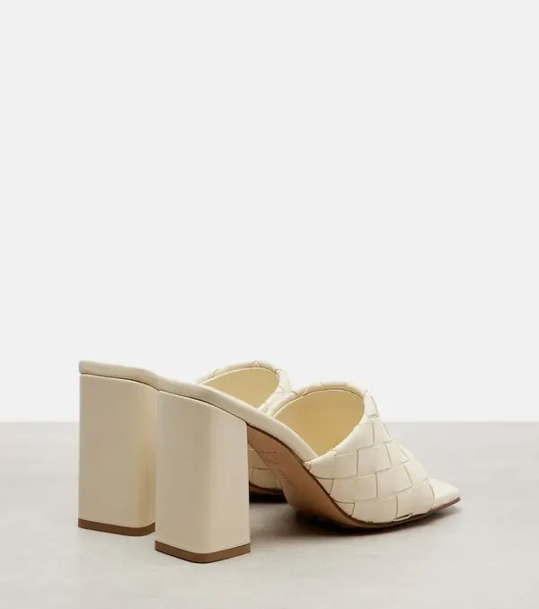 Bottega Veneta Parco 90 Intrecciato Leather Mules