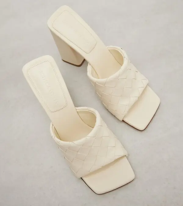 Bottega Veneta Parco 90 Intrecciato Leather Mules