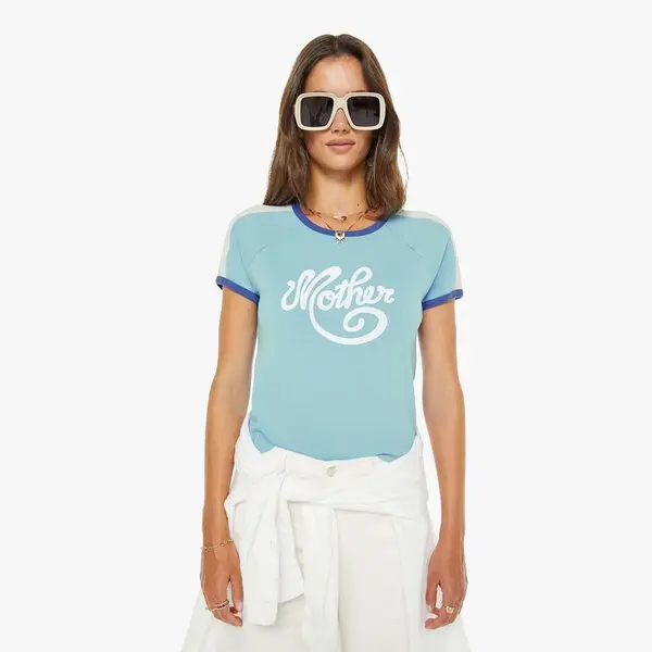 MOTHER The Itty Bitty Concert Racer T-shirt - White