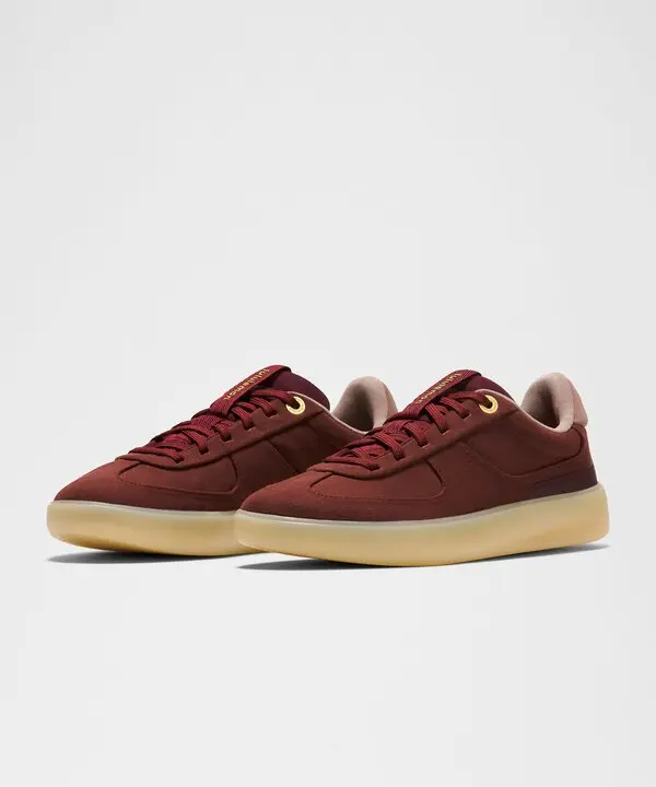 Lululemon Cityverse Microsuede Sneaker - Burgundy Bay/golden Sand/ashen Rose