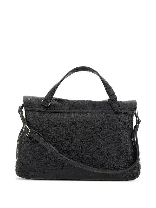 ZANELLATO Medium Postina Daily Studded Leather Tote - Black