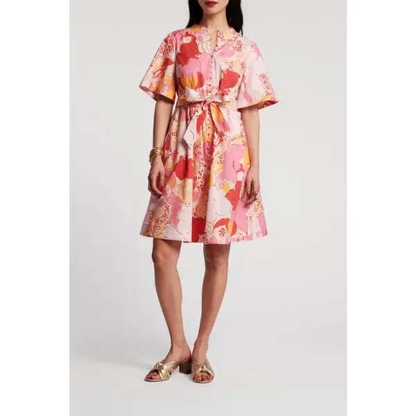 FRANCES VALENTINE Nancy Floral Dress