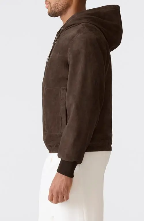 Mackage Hooded Suede Jacket