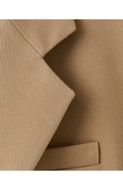 Mango Osaka Blazer - Medium Brown