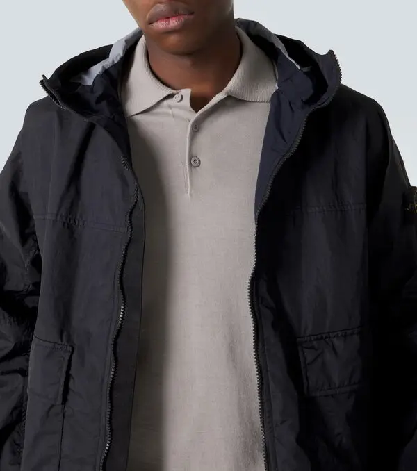 Stone Island Compass Virgin Wool Polo Shirt