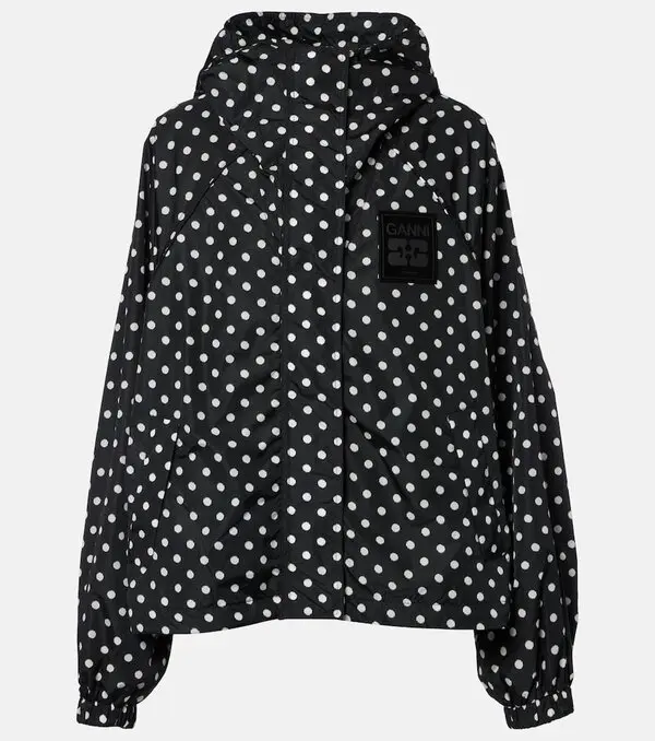 GANNI Polka-dot Jacket - Black