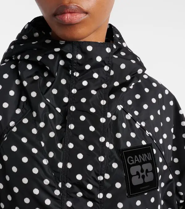 GANNI Polka-dot Jacket - Black