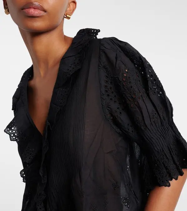 DÔEN Henri Pointelle Cotton Top