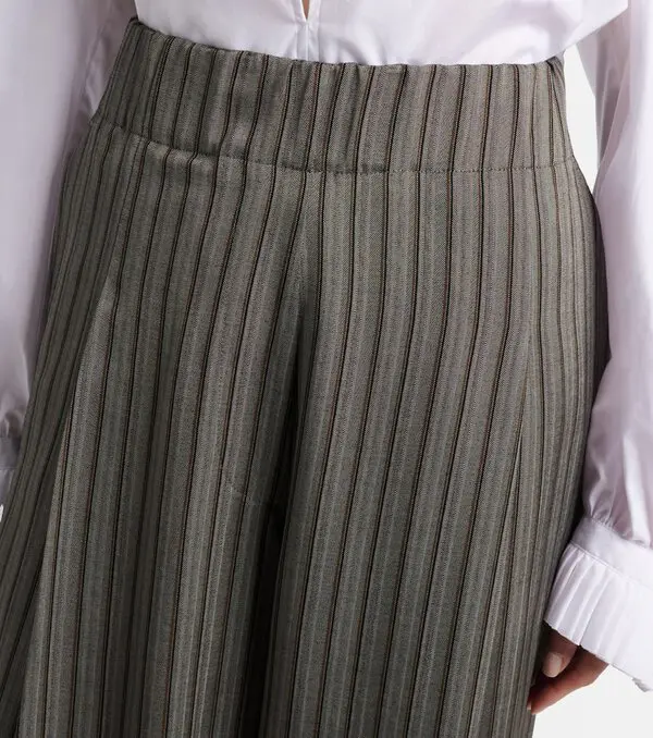 Dries Van Noten Striped Wide-leg Trousers