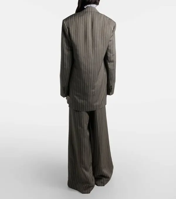 Dries Van Noten Striped Wide-leg Trousers