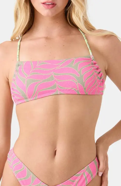 Roxy Stay Wild Bikini Top - Pink Combo