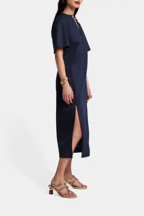 FRANCES VALENTINE Lori Maxi Dress - Navy
