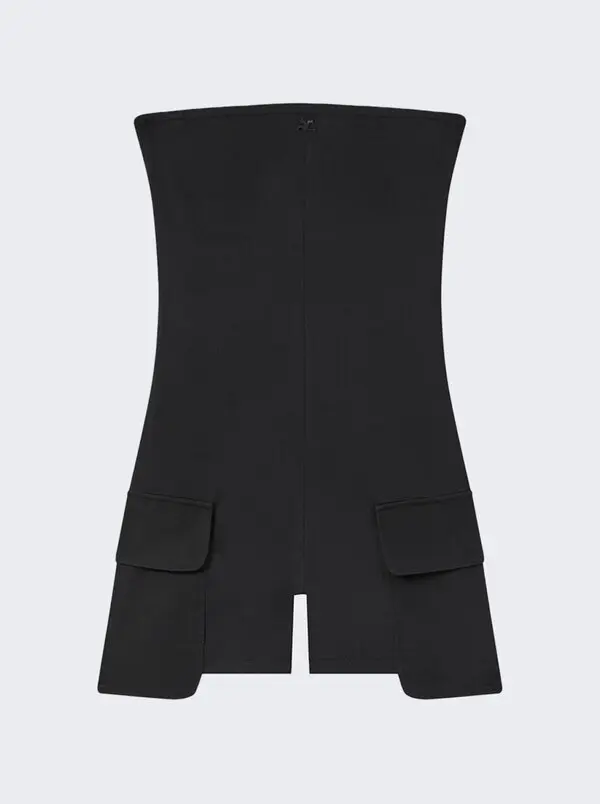 COURRÃ¨GES Two-pocket Jersey Bustier Overall