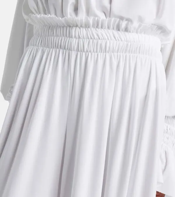Norma Kamali Gathered Wide-leg Pants