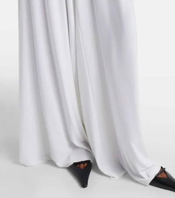 Norma Kamali Gathered Wide-leg Pants