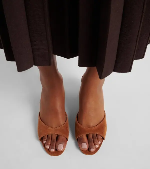 Staud Brigitte 60 Suede Wedges