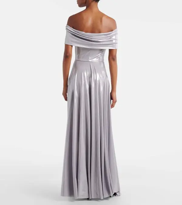 Norma Kamali Off-shoulder Gown