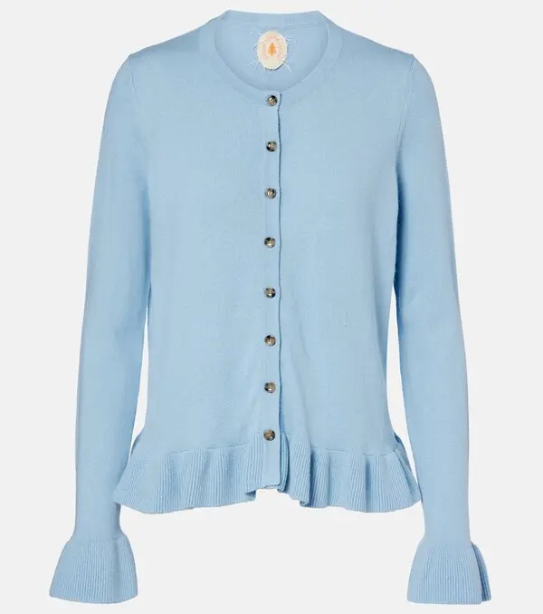 Jardin Des Orangers Cotton And Cashmere Cardigan - Blue