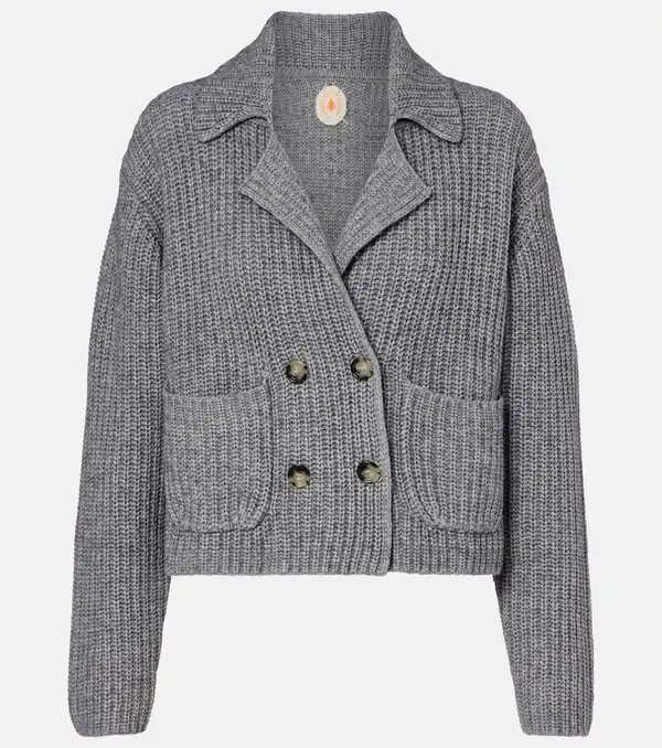 Jardin Des Orangers Cotton And Cashmere Cardigan - Grey