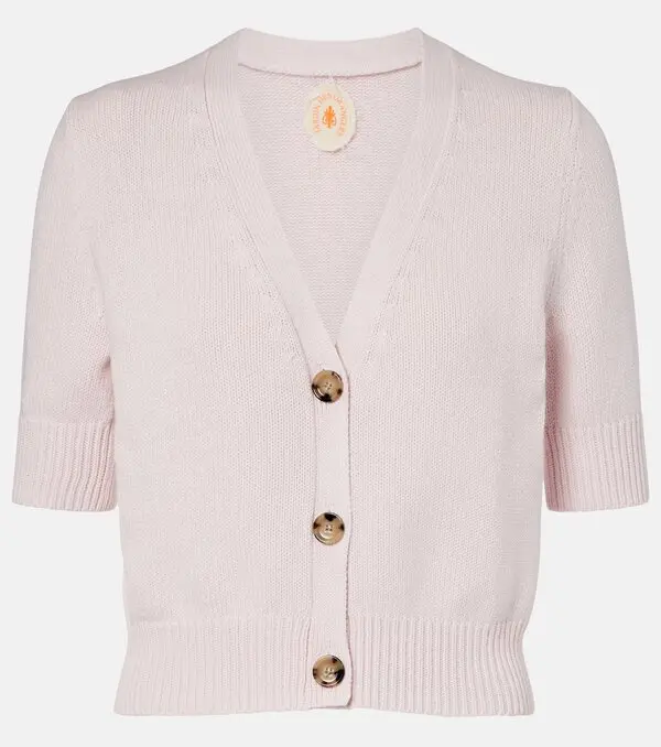 Jardin Des Orangers Cotton And Cashmere Cardigan - Pink