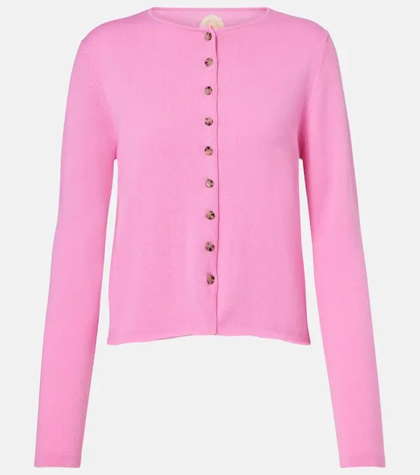 Jardin Des Orangers Cotton And Cashmere Cardigan - Pink